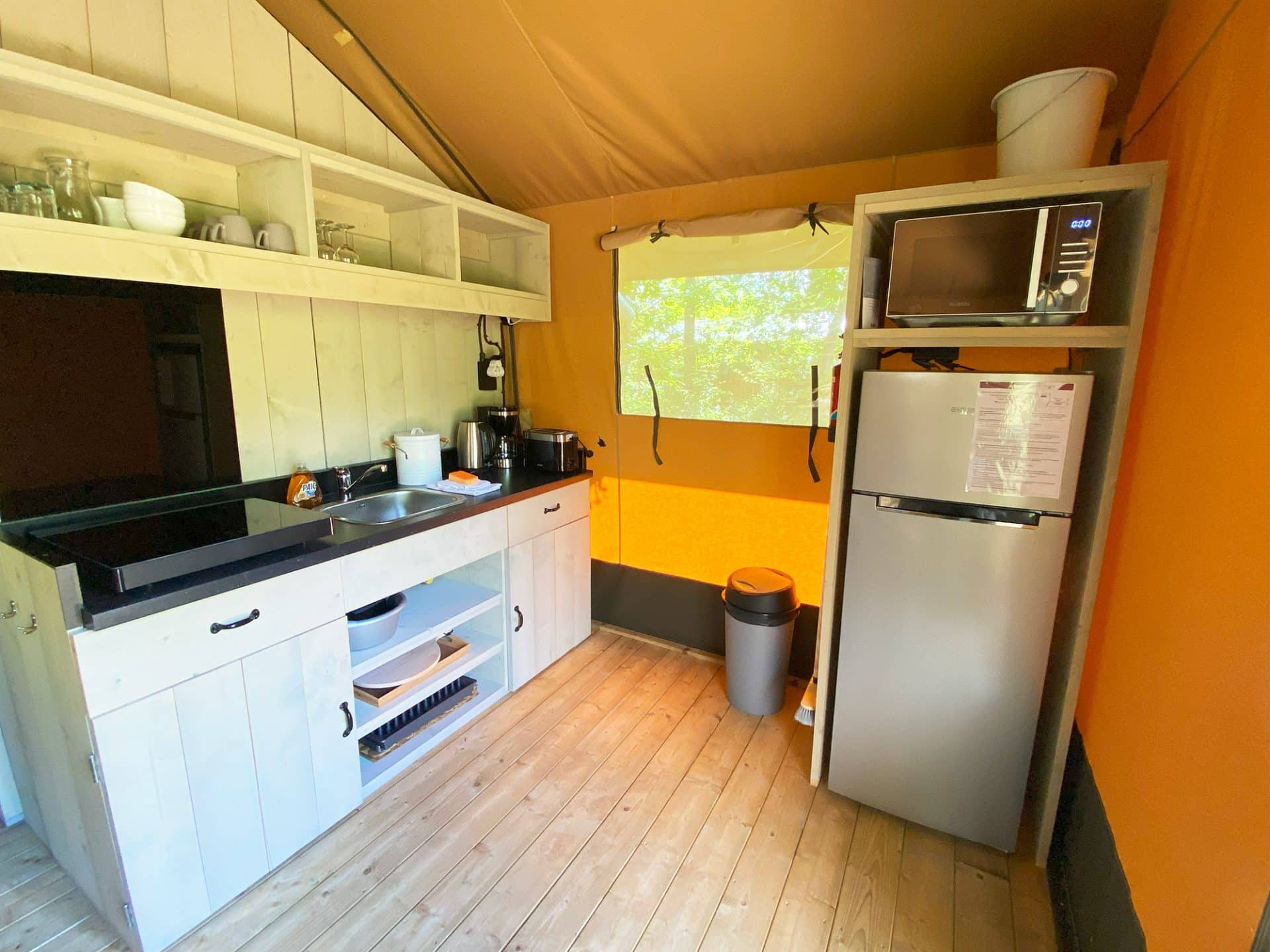 Lodge tents at Chanteloup, unusual accommodation near Paris